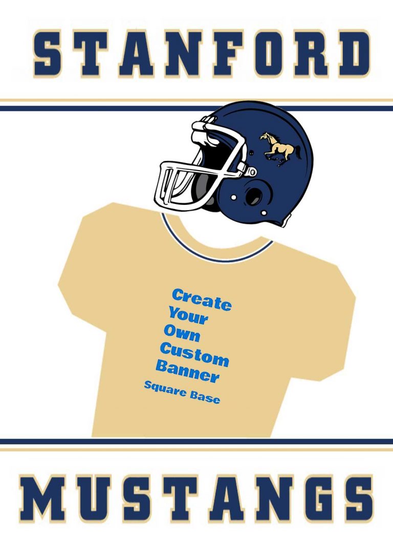 Football Custom Square Base Banner - MZooka Banners